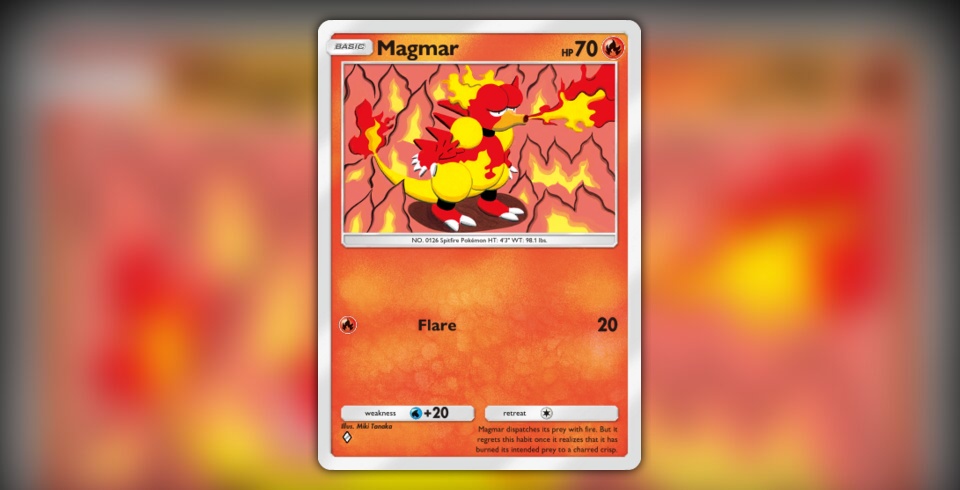 Magmar (#11, ♦️, Shining Revelry) • Pokémon TCG Pocket