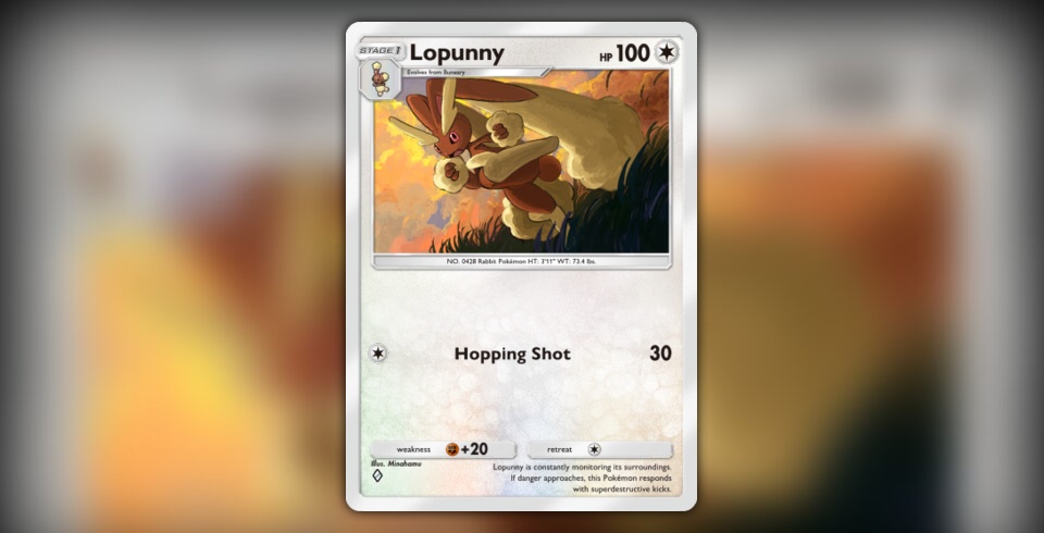 Lopunny (#67, ♦️, Shining Revelry) • Pokémon TCG Pocket