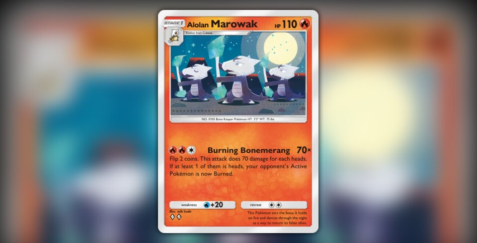 Alolan Marowak (#27, ♦️♦️, Celestial Guardians) • Pokémon TCG Pocket