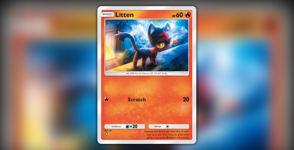 Litten (#31, ♦️, Celestial Guardians) • Pokémon TCG Pocket