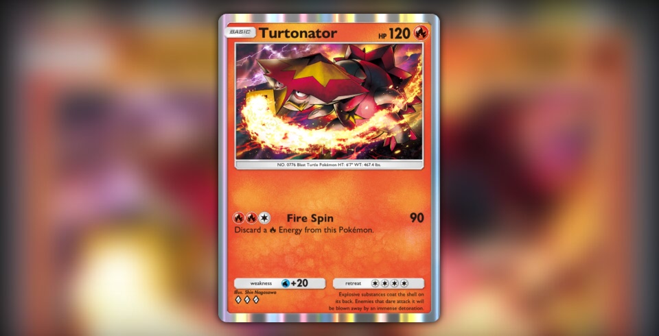 Turtonator (#37, ♦️♦️♦️, Celestial Guardians) • Pokémon TCG Pocket