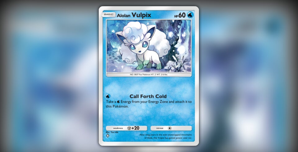 Alolan Vulpix (#40, ♦️, Guardiões Celestiais) • Pokémon TCG Pocket