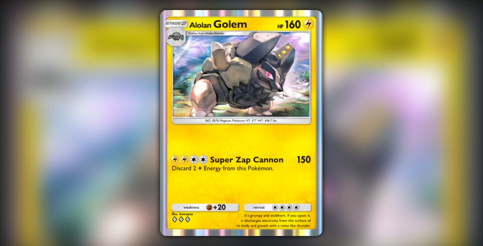 Alolan Golem (Celestial Guardians #61/239, 3-Diamonds) | Pokémon TCG Pocket