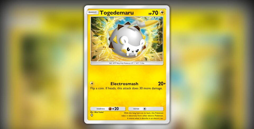 Togedemaru (#67, ♦️, Guardianes Celestiales) • Pokémon TCG Pocket