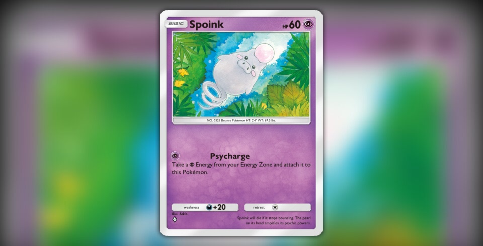 Spoink (#71, ♦️, Celestial Guardians) • Pokémon TCG Pocket