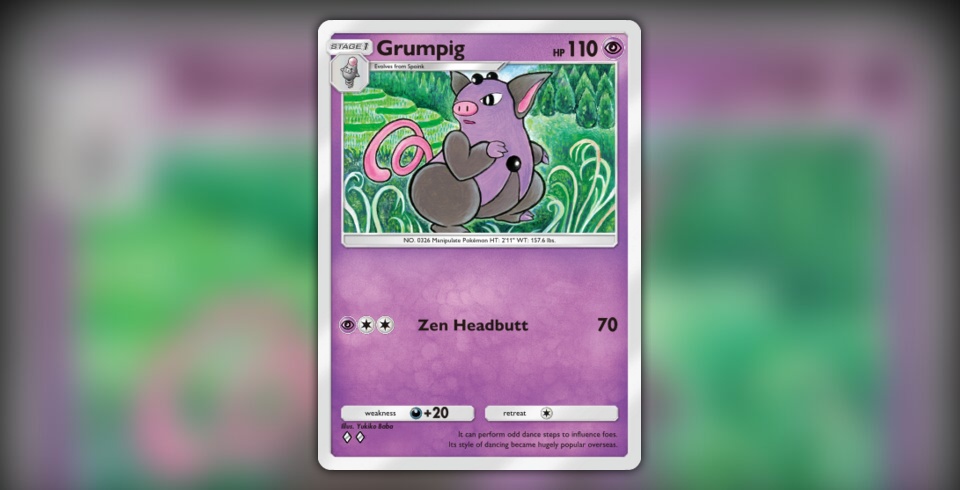 Grumpig (#72, ♦️♦️, Guardianes Celestiales) • Pokémon TCG Pocket