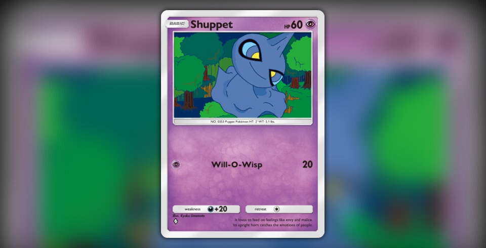 Shuppet (#74, ♦️, Celestial Guardians) • Pokémon TCG Pocket