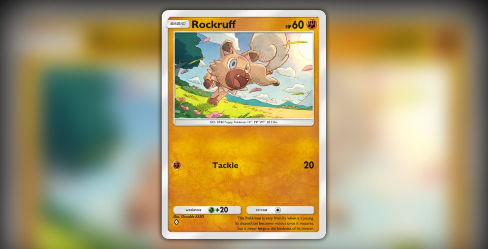 Rockruff (#99, ♦️, Guardianes Celestiales) • Pokémon TCG Pocket
