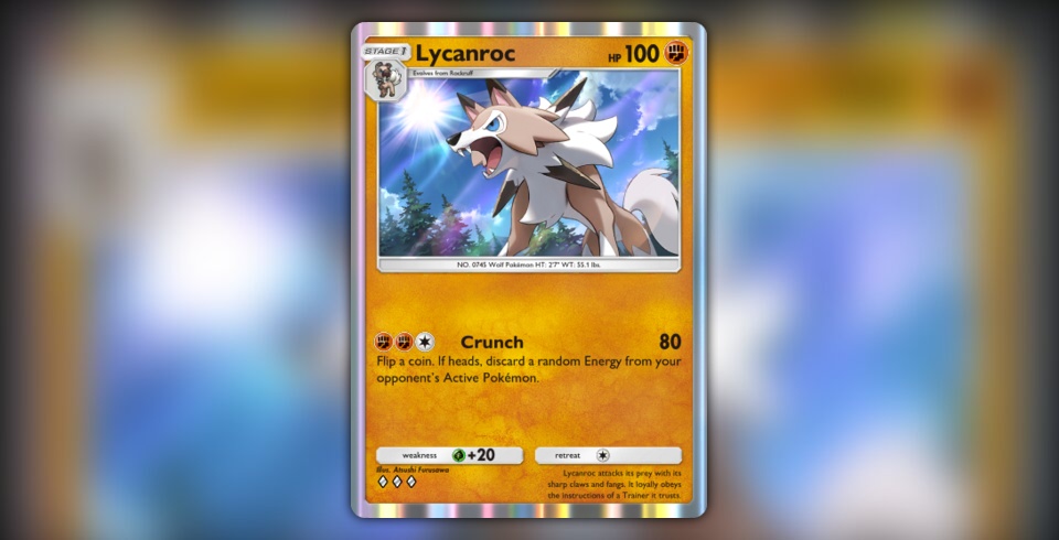Lycanroc (Celestial Guardians #100/239, 3-Diamonds) | Pokémon TCG Pocket