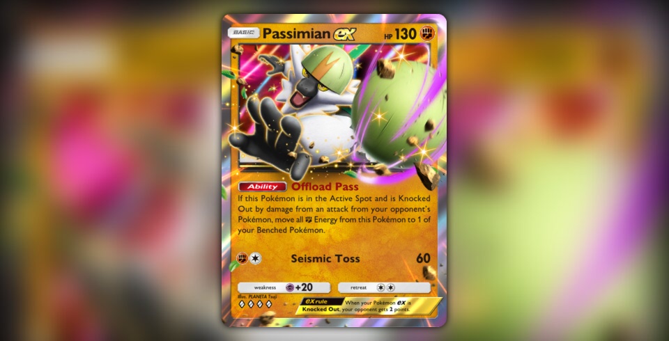 Passimian ex (#104, ♦️♦️♦️♦️, Celestial Guardians) • Pokémon TCG Pocket