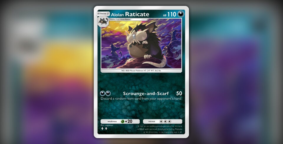 Alolan Raticate (#107, ♦️♦️, Celestial Guardians) • Pokémon TCG Pocket