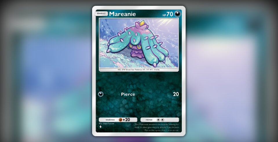 Mareanie (#115, ♦️, Celestial Guardians) • Pokémon TCG Pocket
