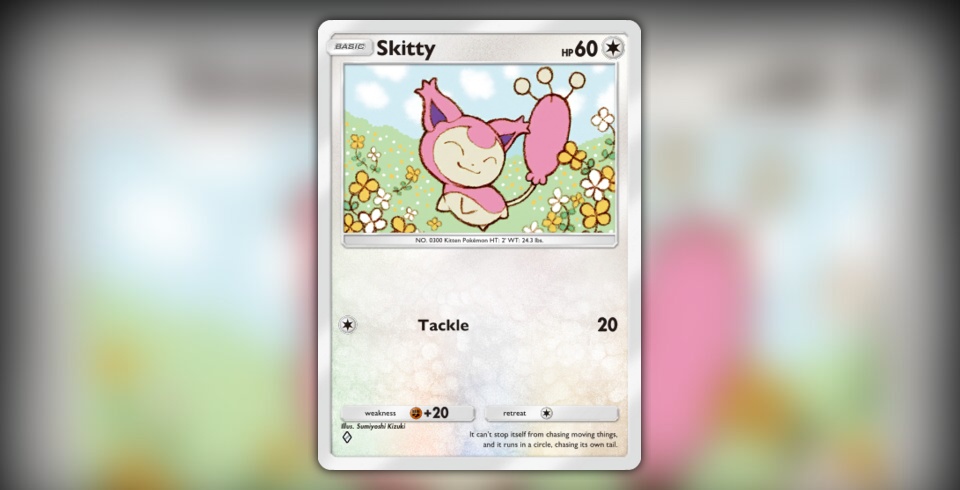 Skitty (#129, ♦️, Celestial Guardians) • Pokémon TCG Pocket