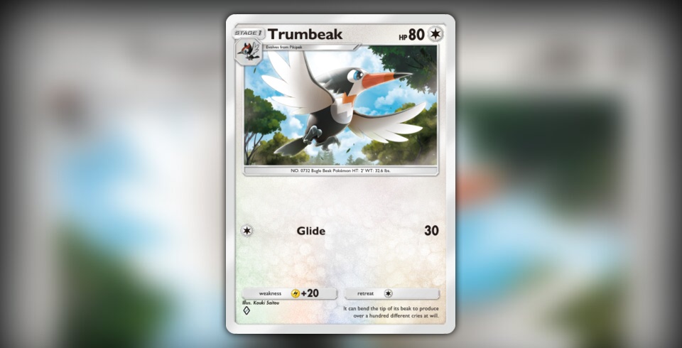Trumbeak (#134, ♦️, Celestial Guardians) • Pokémon TCG Pocket