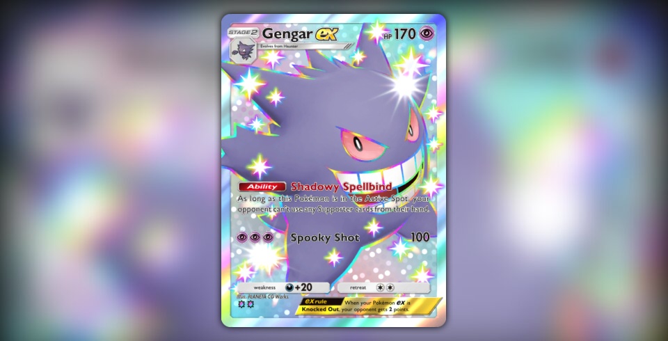 Gengar ex (Guardiões Celestiais #234/239, Brilhante Duplo) | Pokémon ...