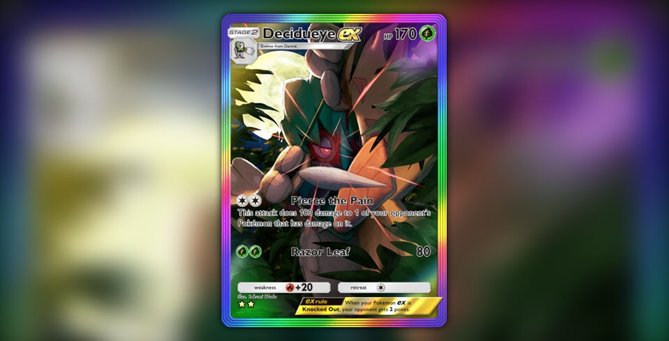 Decidueye ex (#198, ⭐⭐, Guardiões Celestiais) • Pokémon TCG Pocket