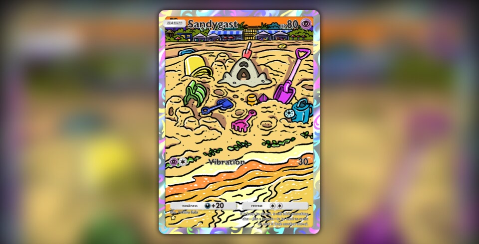 Sandygast (#169, ⭐, Celestial Guardians) • Pokémon TCG Pocket