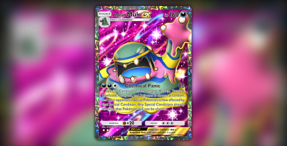 Alolan Muk ex (Celestial Guardians #188/239, 2-Stars) | Pokémon TCG Pocket