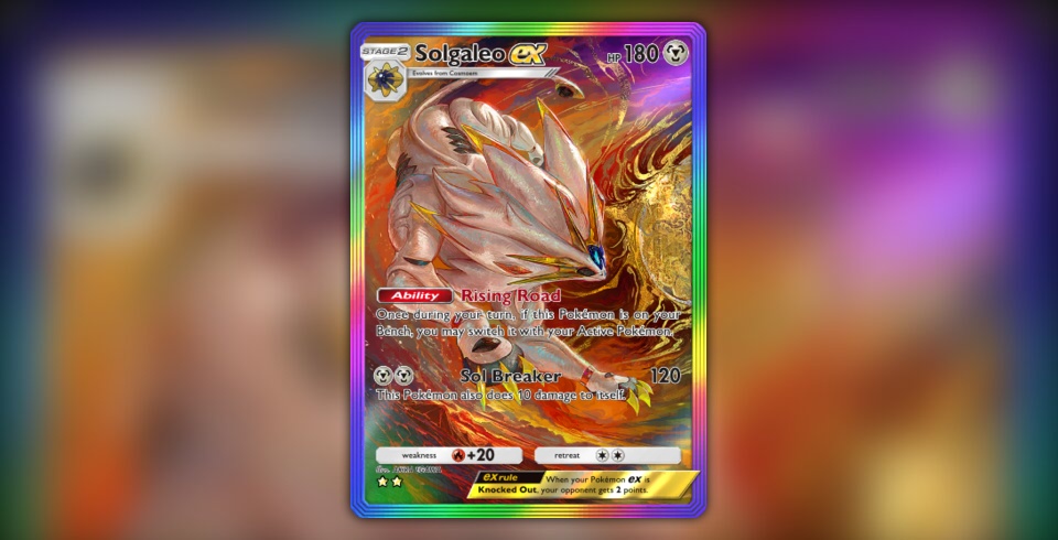 Solgaleo ex (#207, ⭐⭐, Guardianes Celestiales) • Pokémon TCG Pocket