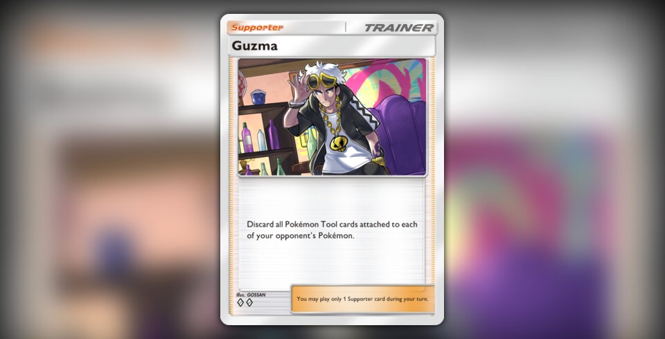 Guzma (#151, ♦️♦️, Celestial Guardians) • Pokémon TCG Pocket