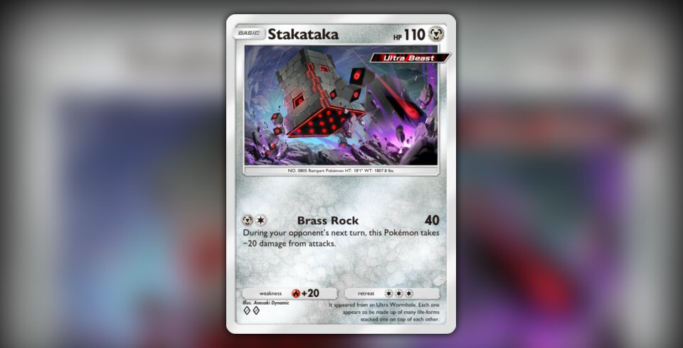 Stakataka (#53, ♦️♦️, Extradimensional Crisis) • Pokémon TCG Pocket