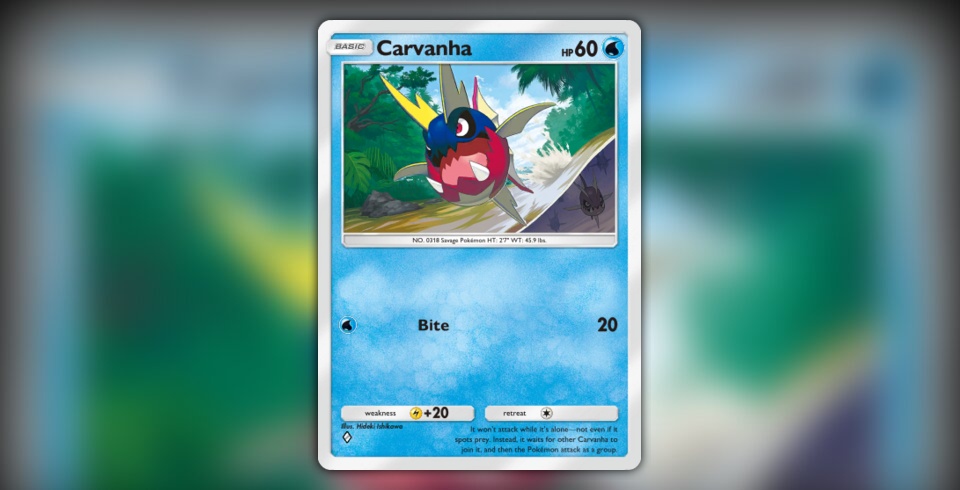 Carvanha (#11, ♦️, Extradimensional Crisis) • Pokémon TCG Pocket