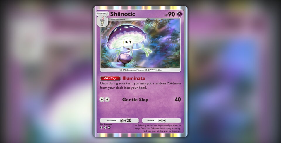Shiinotic (#27, ♦️♦️♦️, Extradimensional Crisis) • Pokémon TCG Pocket