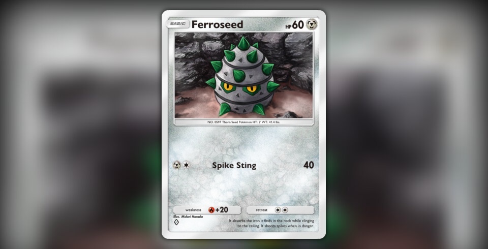 Ferroseed (#51, ♦️, Extradimensional Crisis) • Pokémon TCG Pocket