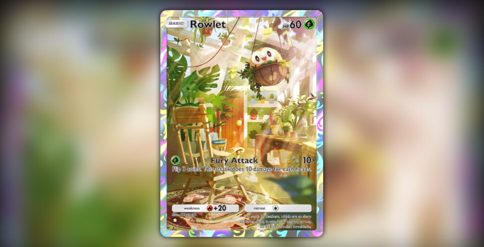Rowlet (#70, ⭐, Extradimensional Crisis) • Pokémon TCG Pocket