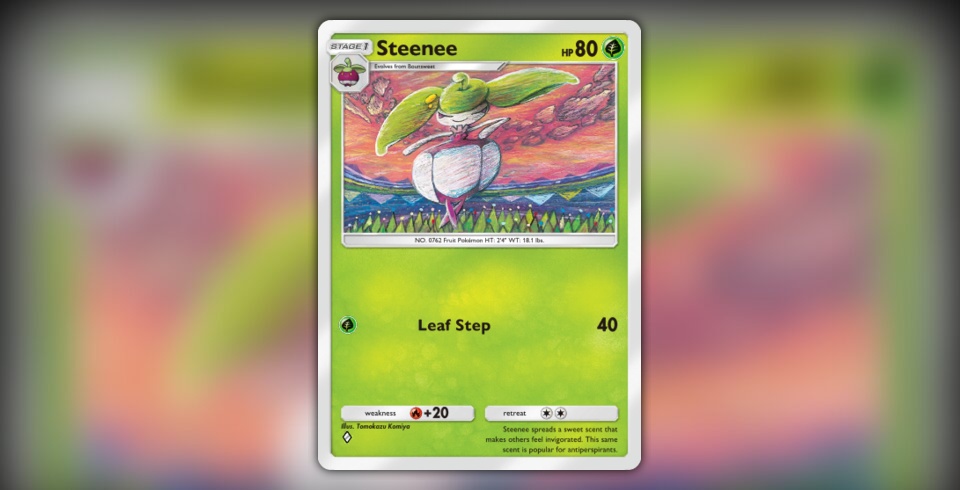 Steenee (#4, ♦️, Eevee Grove) • Pokémon TCG Pocket