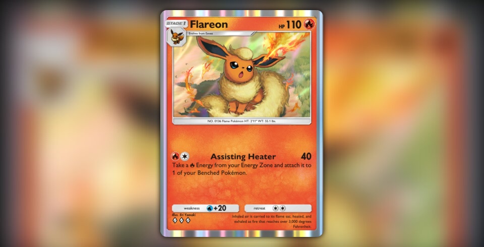 Flareon (#8, ♦️♦️♦️, Eevee Grove) • Pokémon TCG Pocket