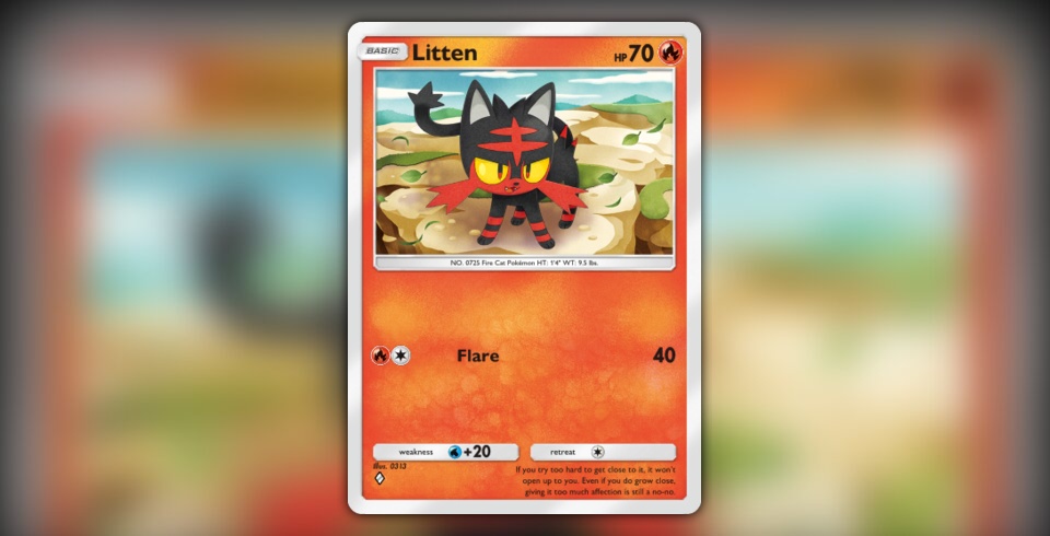 Litten (#11, ♦️, Eevee Grove) • Pokémon TCG Pocket