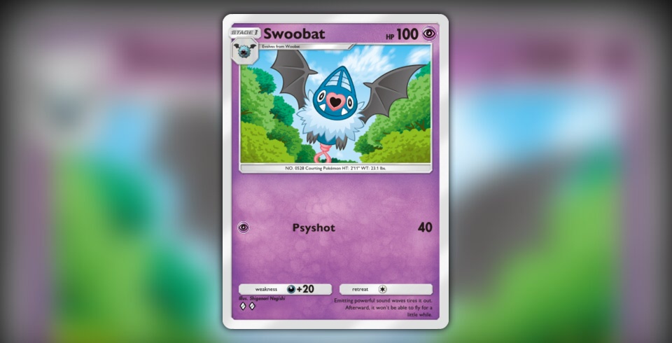 Swoobat (#30, ♦️♦️, Eevee Grove) • Pokémon TCG Pocket