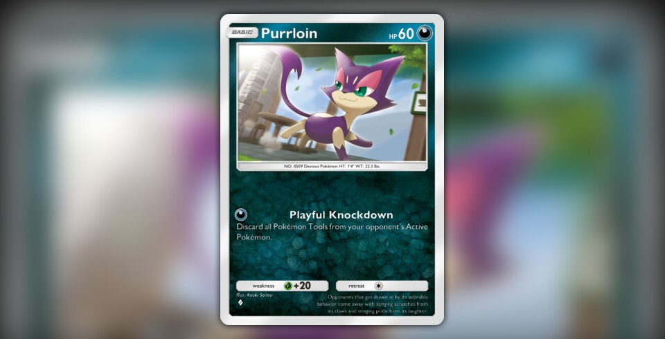 Purrloin (#45, ♦️, Eevee Grove) • Pokémon TCG Pocket