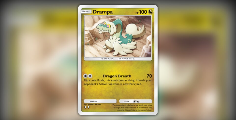 Drampa (#54, ♦️♦️, Bosque dos Eevee) • Pokémon TCG Pocket