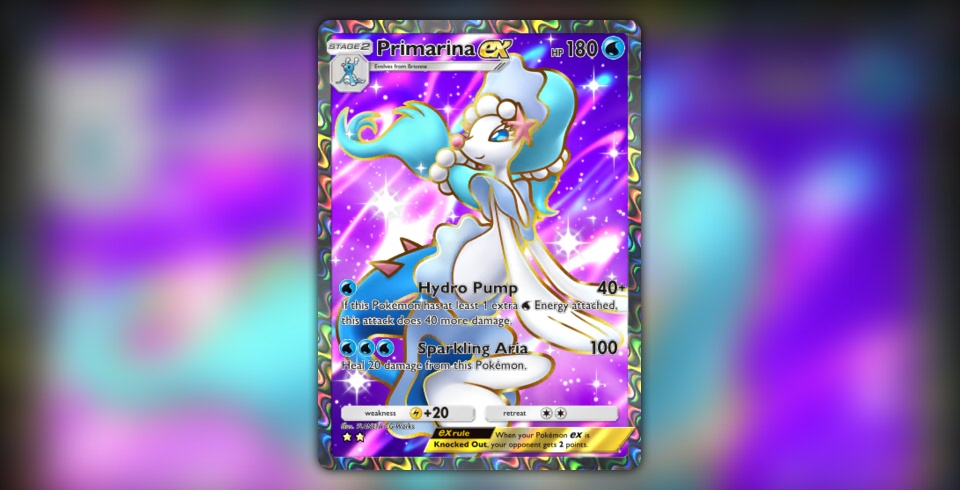 Primarina ex (#80, ⭐⭐, Bosque dos Eevee) • Pokémon TCG Pocket