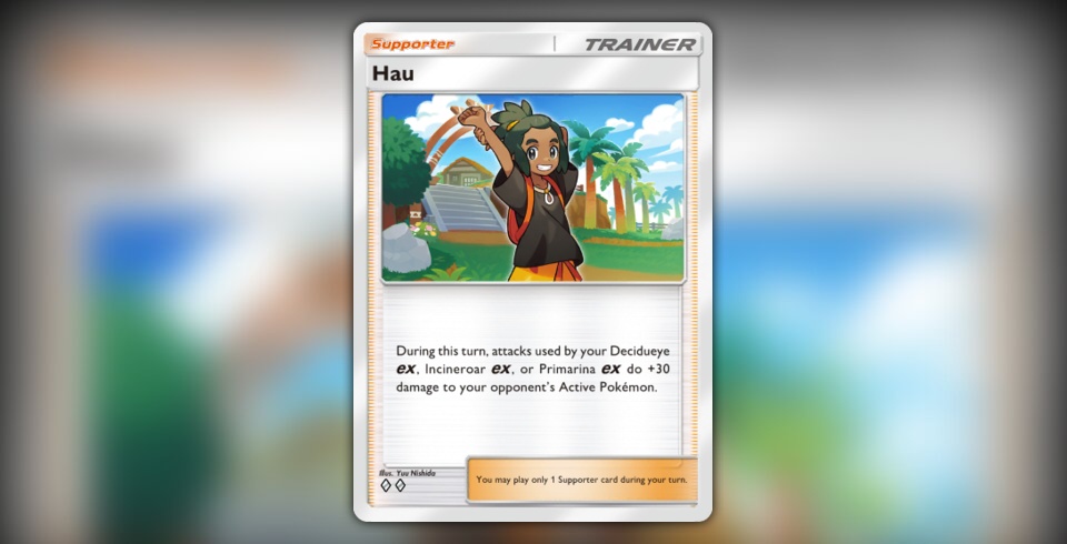Hau (#68, ♦️♦️, Eevee Grove) • Pokémon TCG Pocket