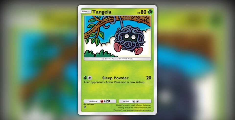 Tangela (#4, ♦️, Wisdom of Sea and Sky) • Pokémon TCG Pocket