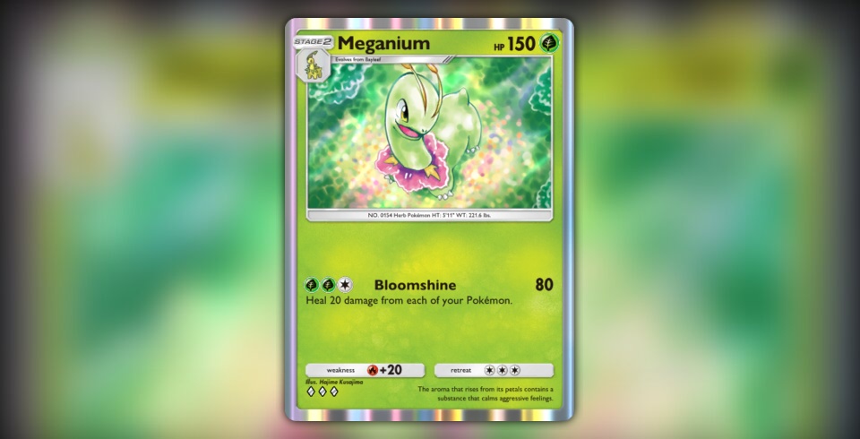 Meganium (Wisdom of Sea and Sky #10/241, 3-Diamonds) | Pokémon TCG Pocket