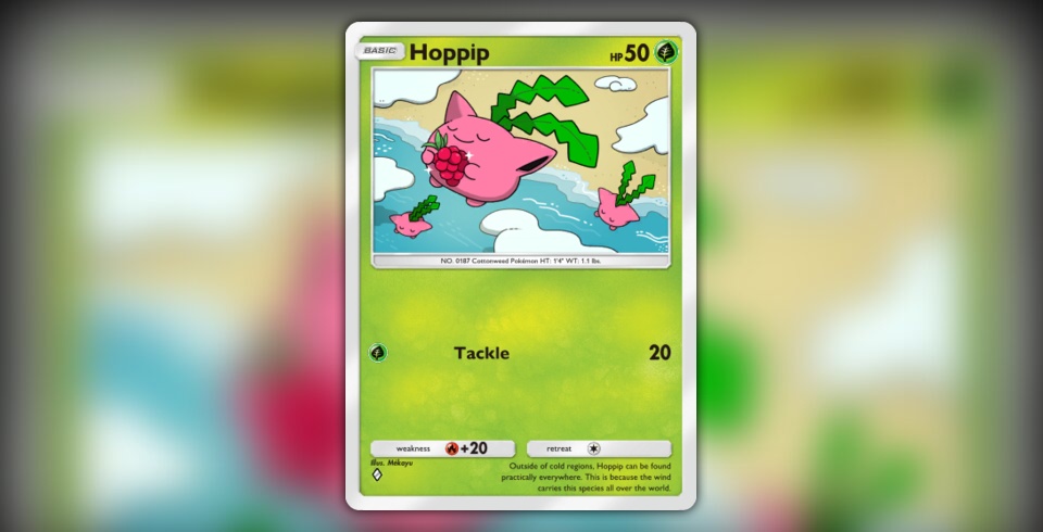 Hoppip (#13, ♦️, Sabedoria dos Céus e Mares) • Pokémon TCG Pocket