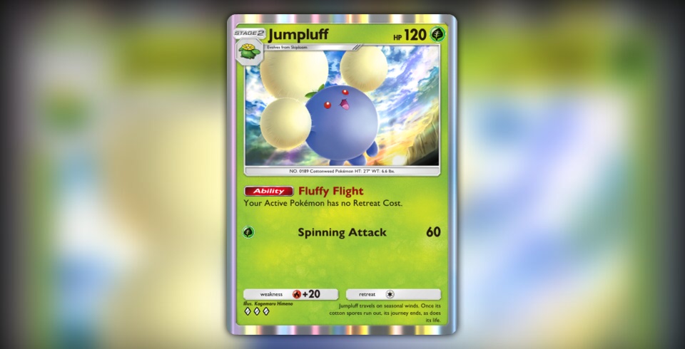 Jumpluff (#15, ♦️♦️♦️, Saber Marino y Celeste) • Pokémon TCG Pocket