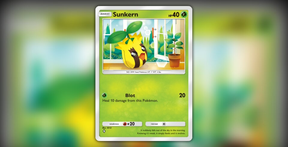 Sunkern (#16, ♦️, Wisdom of Sea and Sky) • Pokémon TCG Pocket