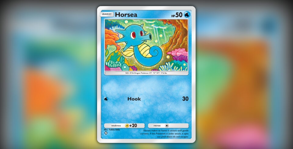 Horsea (#41, ♦️, Wisdom of Sea and Sky) • Pokémon TCG Pocket