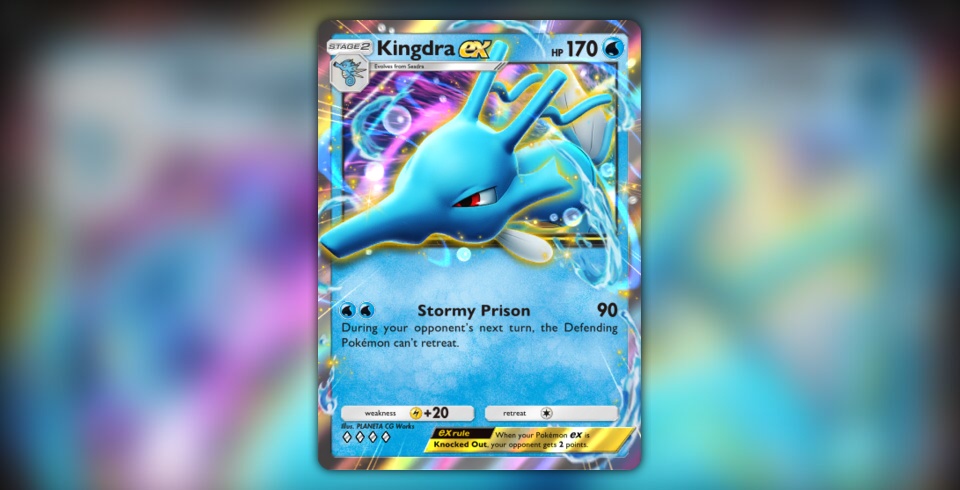 Kingdra ex (#43, ♦️♦️♦️♦️, Wisdom of Sea and Sky) • Pokémon TCG Pocket