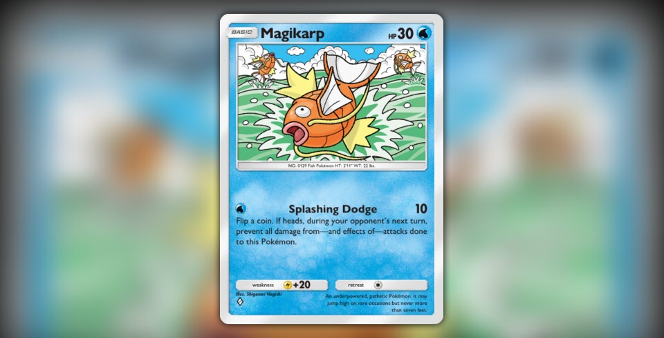 Magikarp (#44, ♦️, Wisdom of Sea and Sky) • Pokémon TCG Pocket