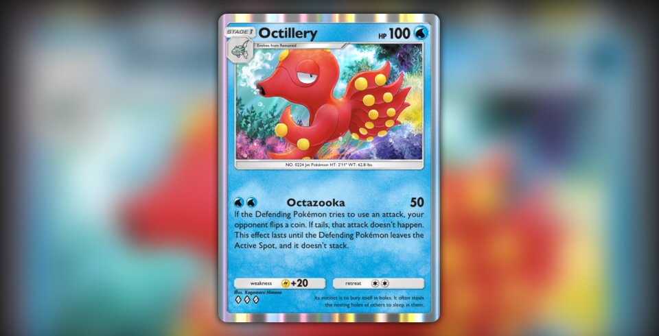 Octillery (#56, ♦️♦️♦️, Saber Marino y Celeste) • Pokémon TCG Pocket
