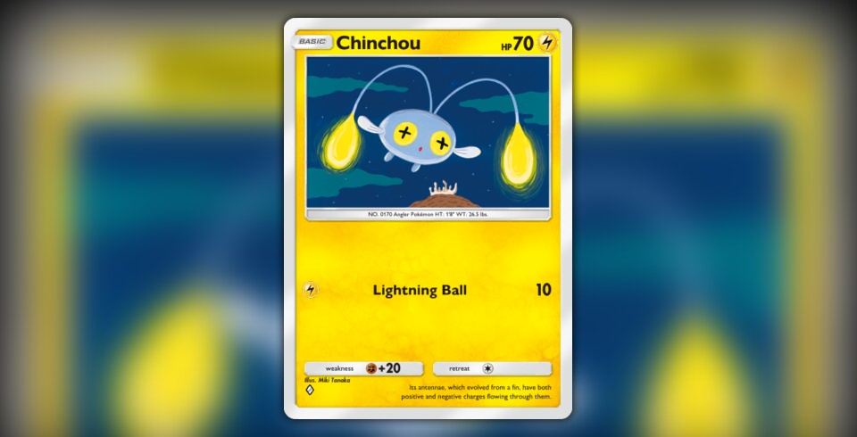 Chinchou (#64, ♦️, Wisdom of Sea and Sky) • Pokémon TCG Pocket