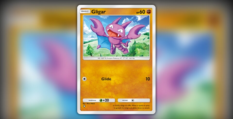 Gligar (#94, ♦️, Wisdom of Sea and Sky) • Pokémon TCG Pocket