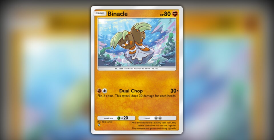 Binacle (#105, ♦️, Wisdom of Sea and Sky) • Pokémon TCG Pocket