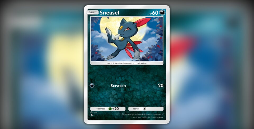 Sneasel (#115, ♦️, Wisdom of Sea and Sky) • Pokémon TCG Pocket
